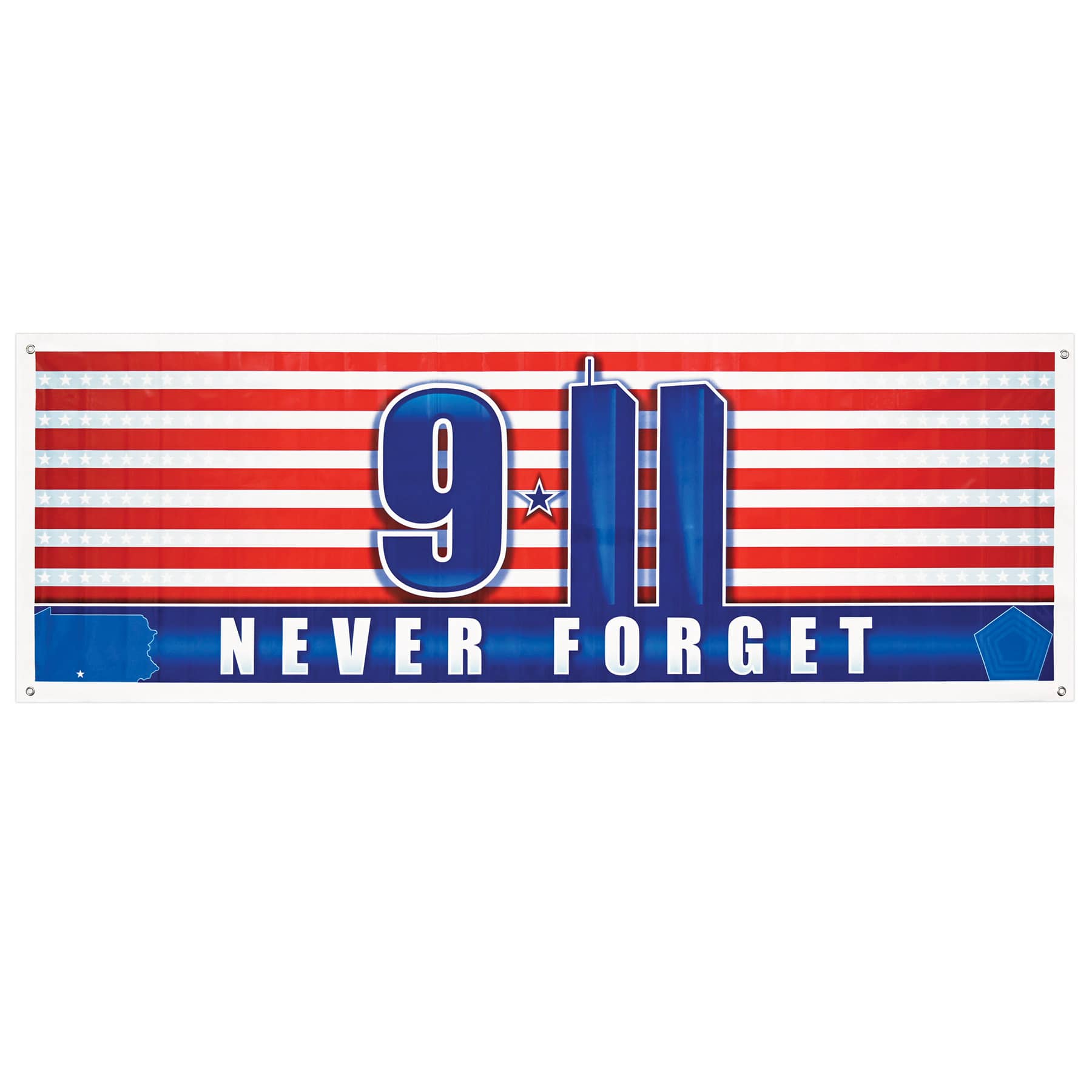 9/11 Never Forget Sign Banner