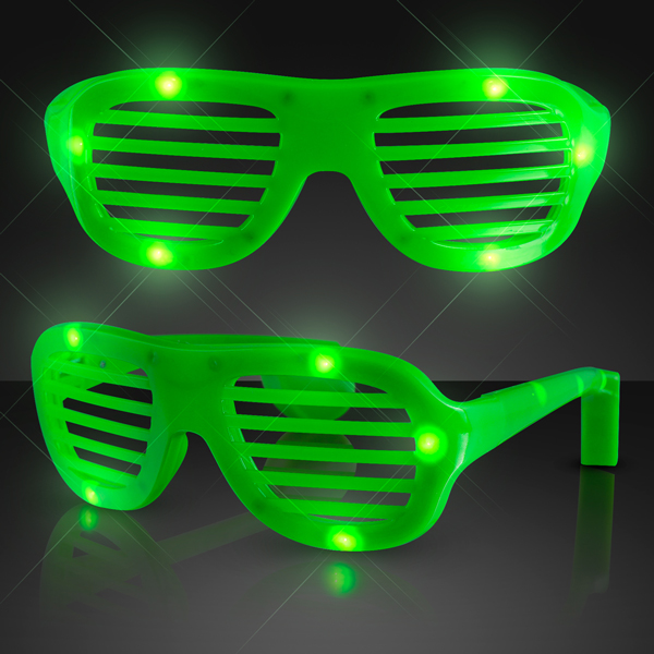 LED Light Up Slotted Sunglasses
