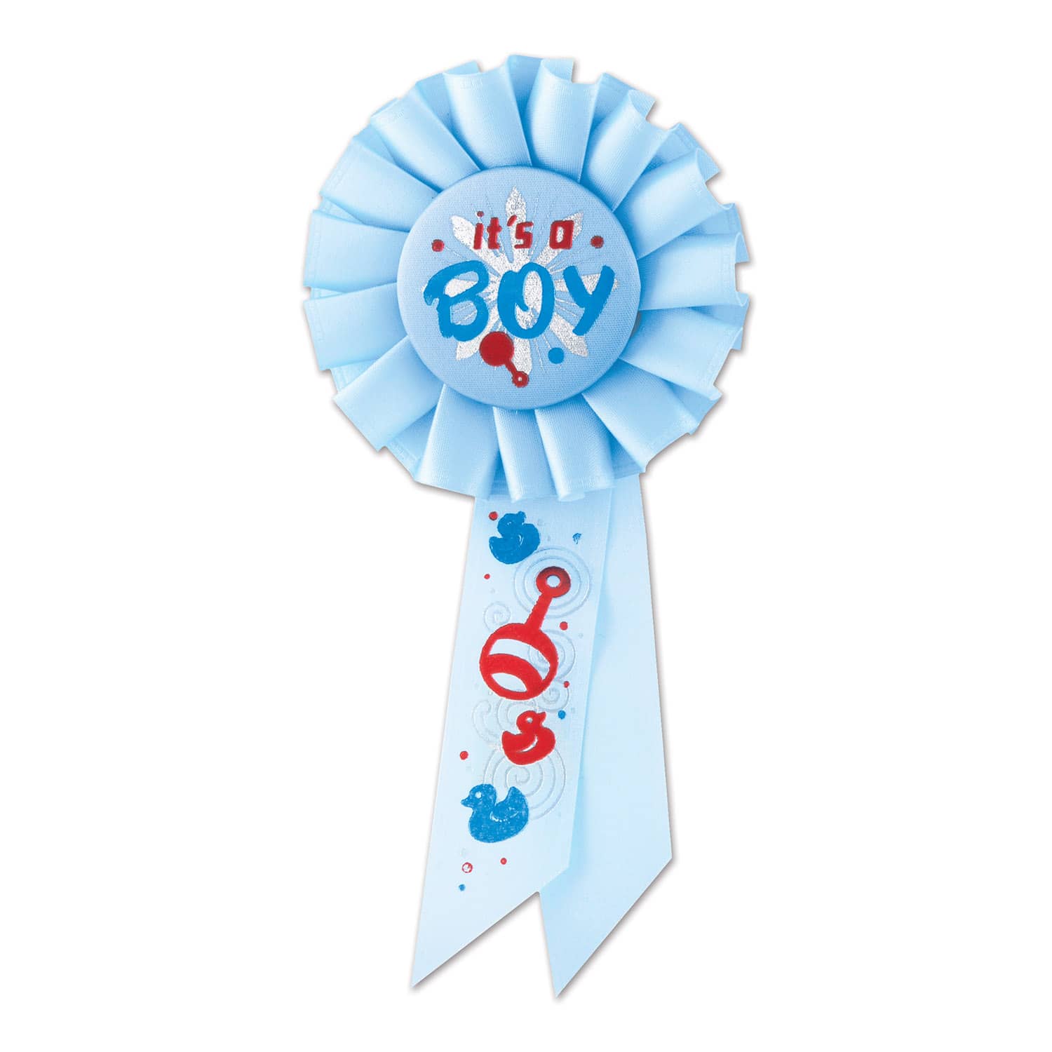 It's A Boy Light Blue Rosette