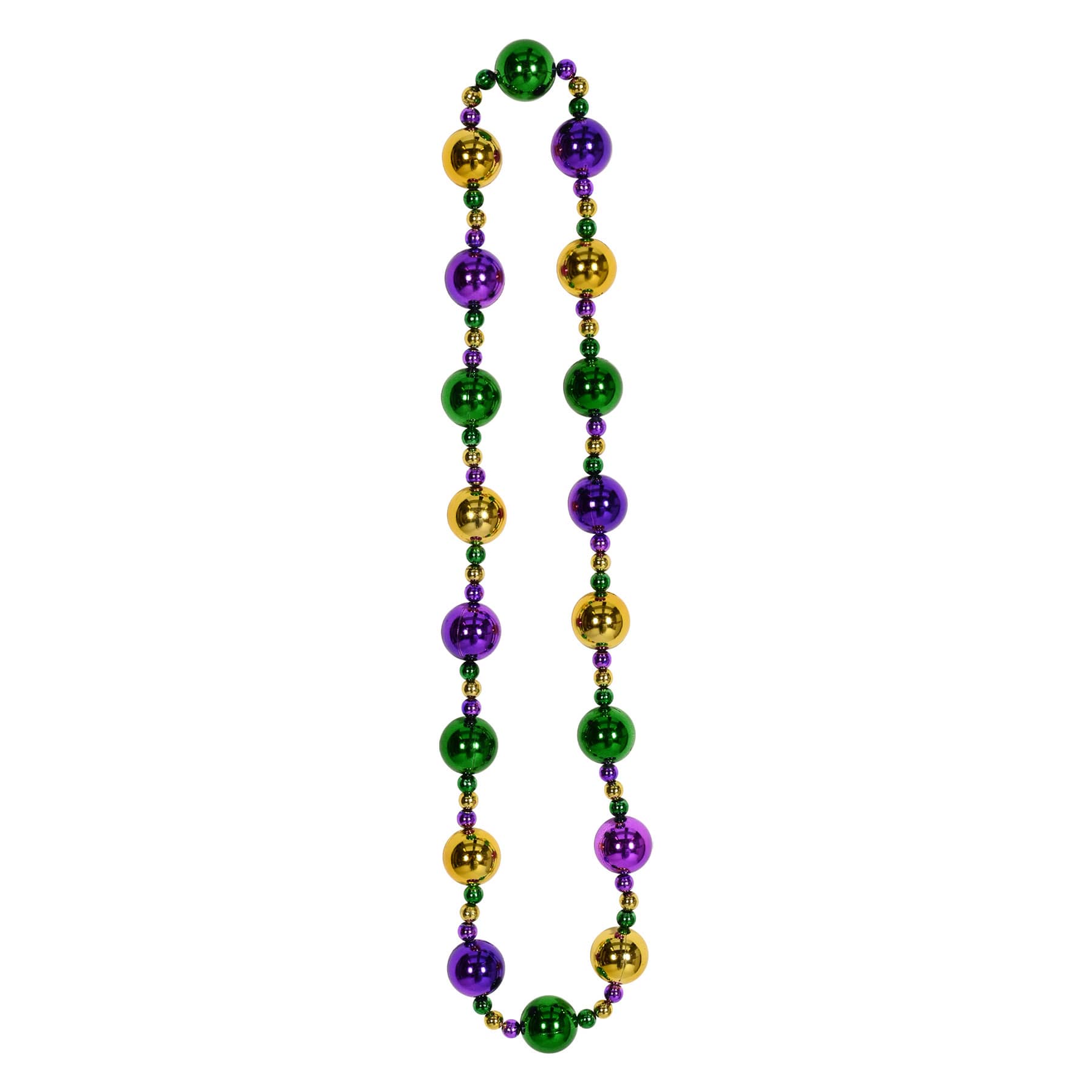 Jumbo Mardi Gras Beads (Pk of 12)