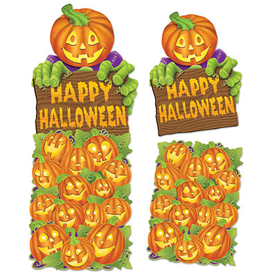 Jumbo Pumpkin Patch Halloween Cutouts