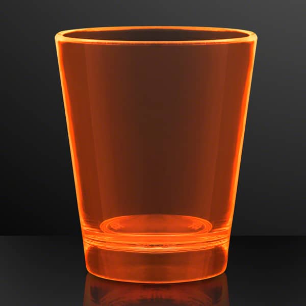 Orange Black Light Reactive Shot Glasses