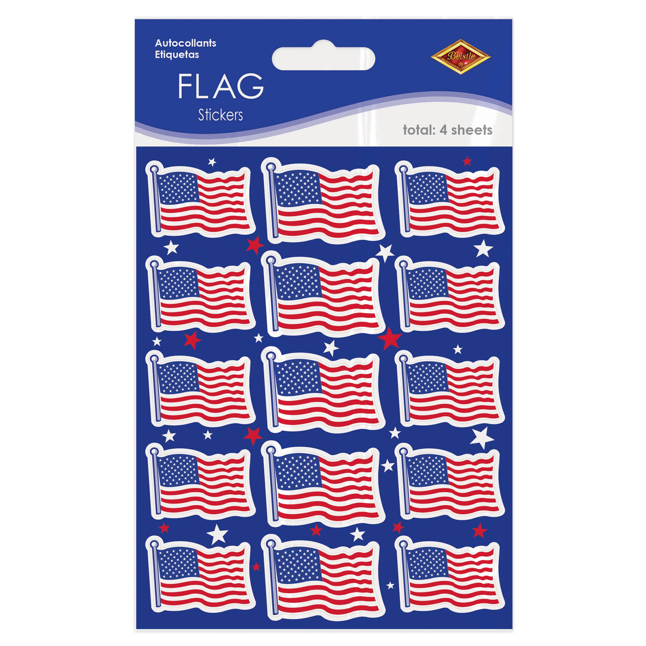 Patriotic U S Flag Stickers