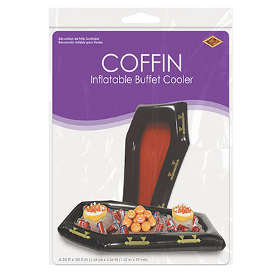 Inflatable Halloween Coffin Buffet Cooler