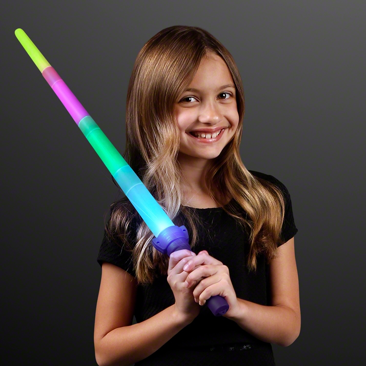 Neon Glow LED Expandable Sabers