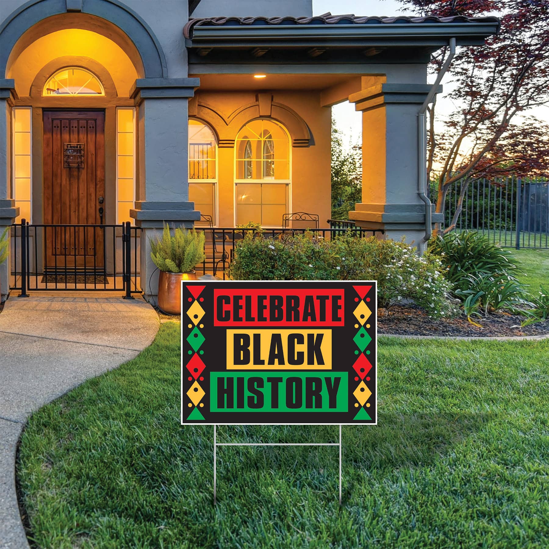 Plastic Juneteenth Yard Sign