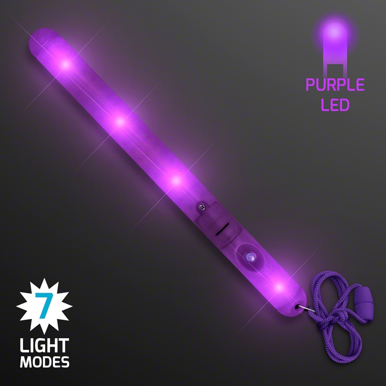Purple Flashing LED Wands