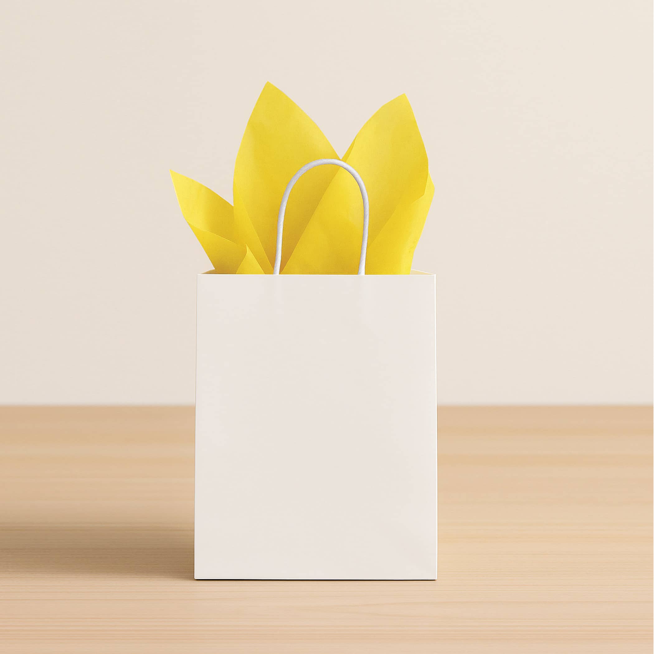 Yellow Tissue Paper Sheets