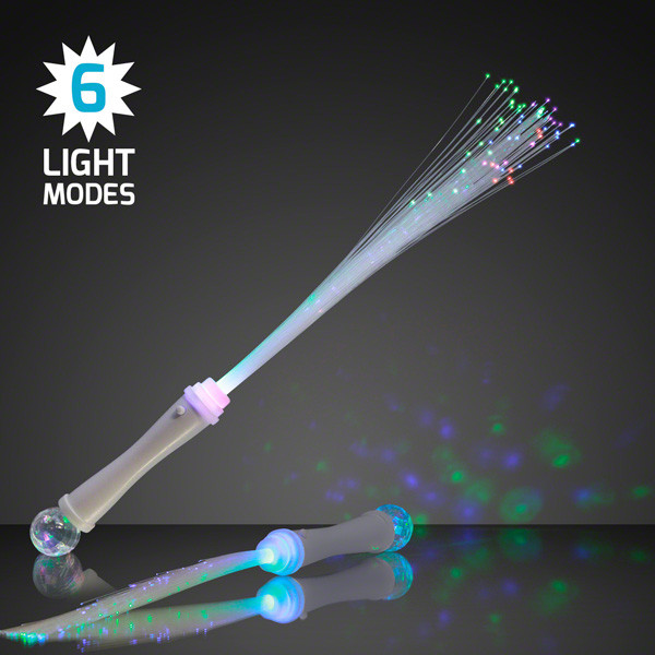 Light Up Wands with Fiber Optics and Crystal Ball